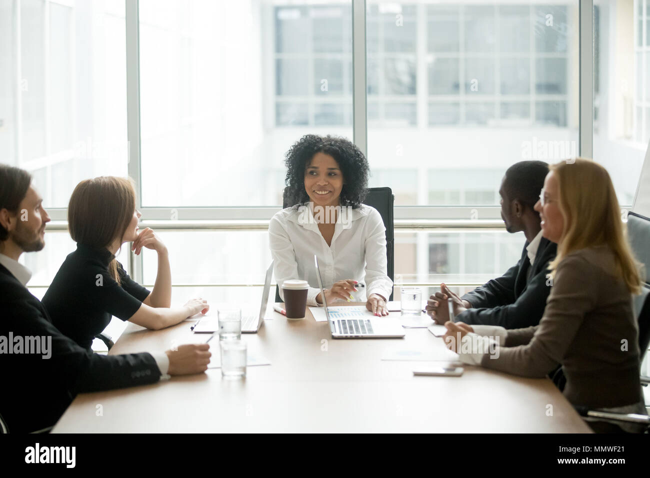 African american ceo meeting shareholders hi-res stock photography and ...