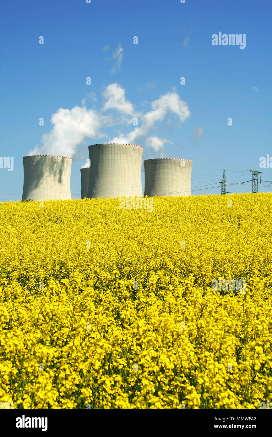 Power plant in nature Stock Photo - Alamy