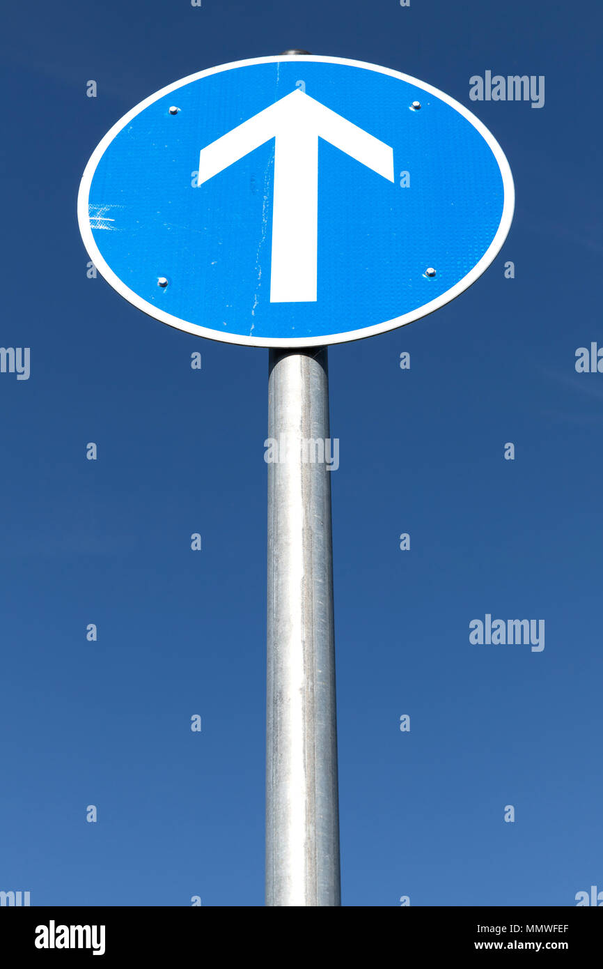 German Road Sign Go Straight Ahead Stock Photo Alamy German Road Sign Go Straight Ahead Stock Photo Alamy
