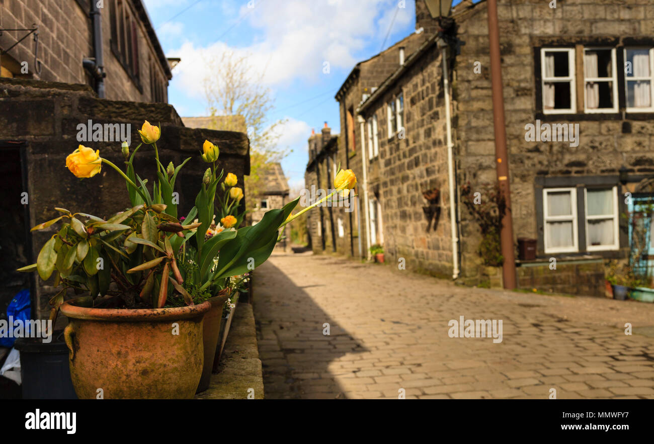 Heptonstall village, Calderdale, West Yorkshire, UK Stock Photo - Alamy