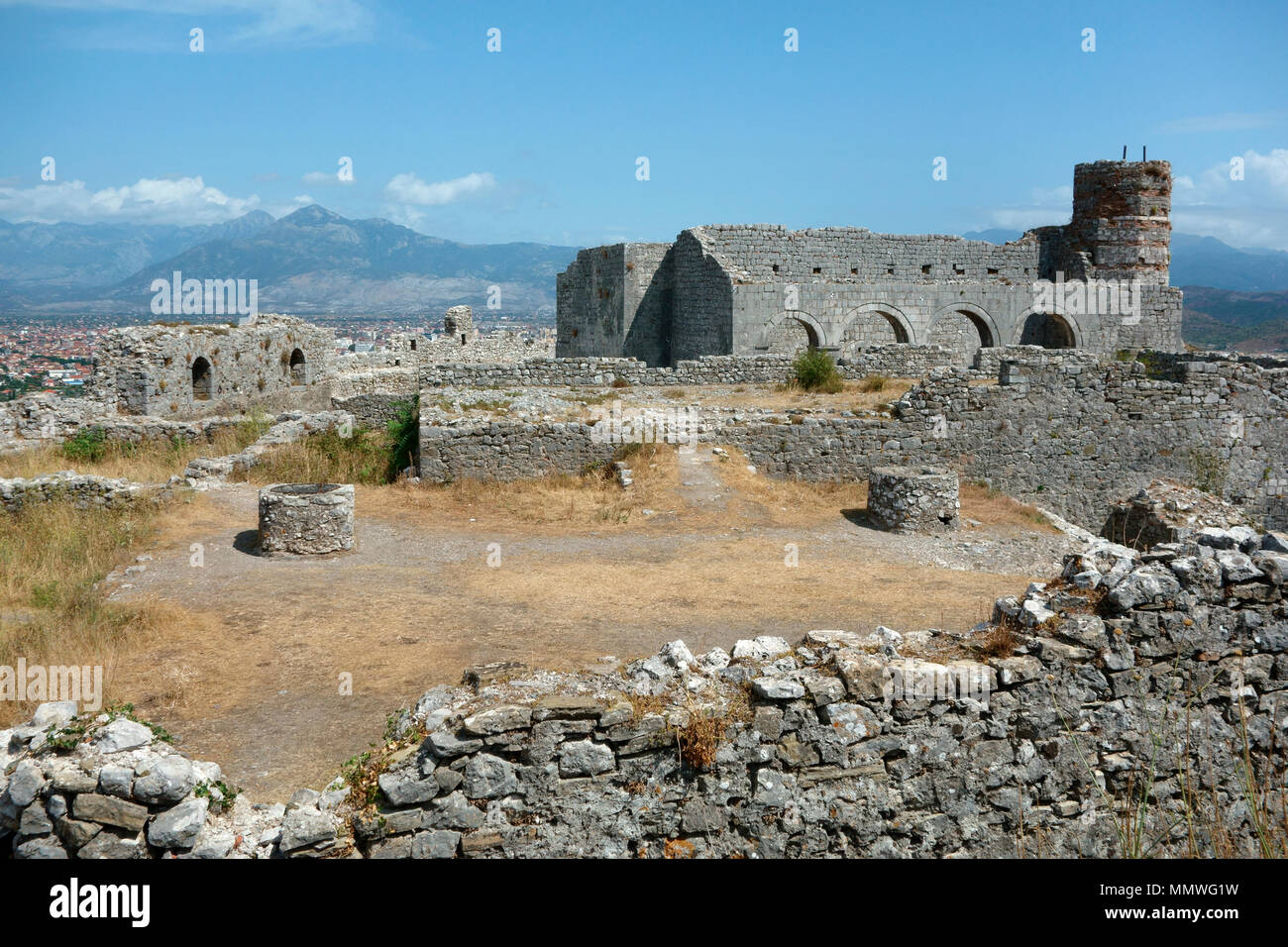 Rozafa Fortress, Shkodra, Albania Stock Photo - Alamy