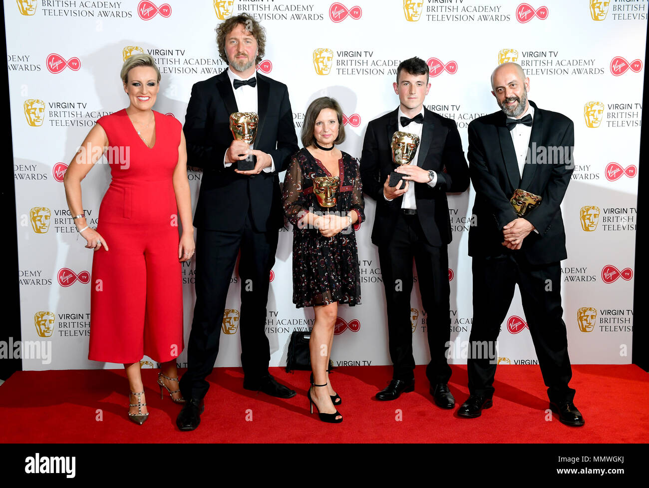 Presenter Steph McGovern and the Winners of Best Current Affairs for ...