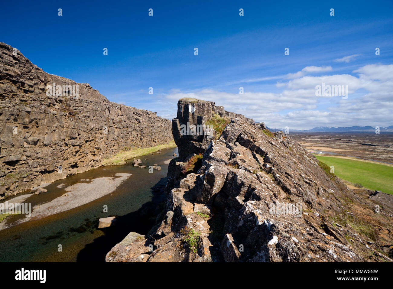 Almannagja fault thingvellir hi-res stock photography and images - Alamy