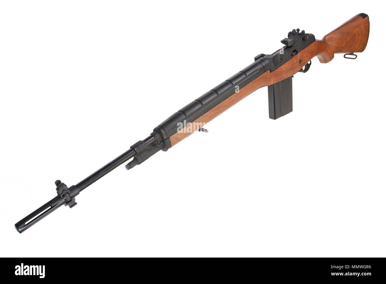 M14 rifle isolated Stock Photo - Alamy
