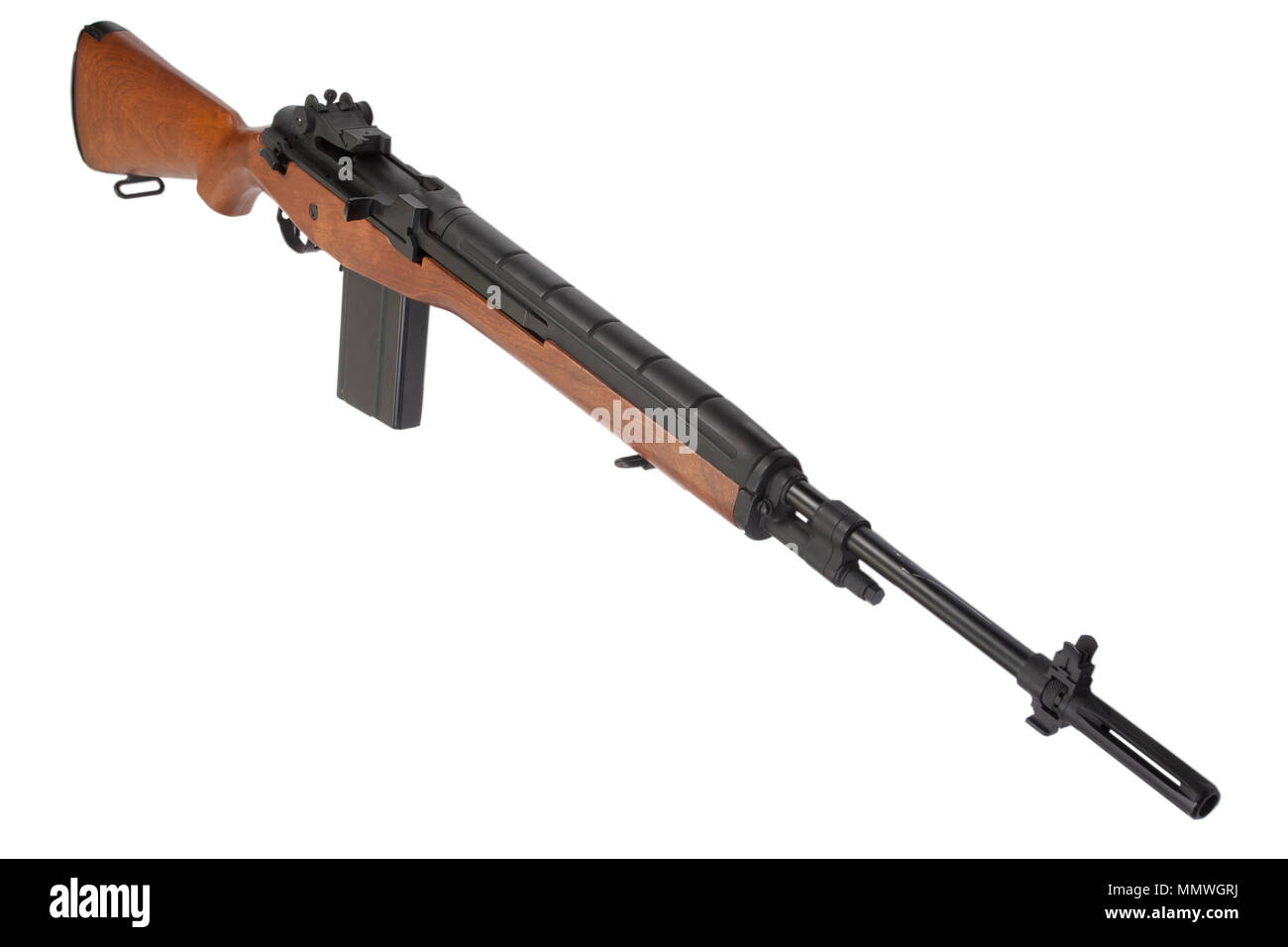 M14 rifle isolated Stock Photo - Alamy