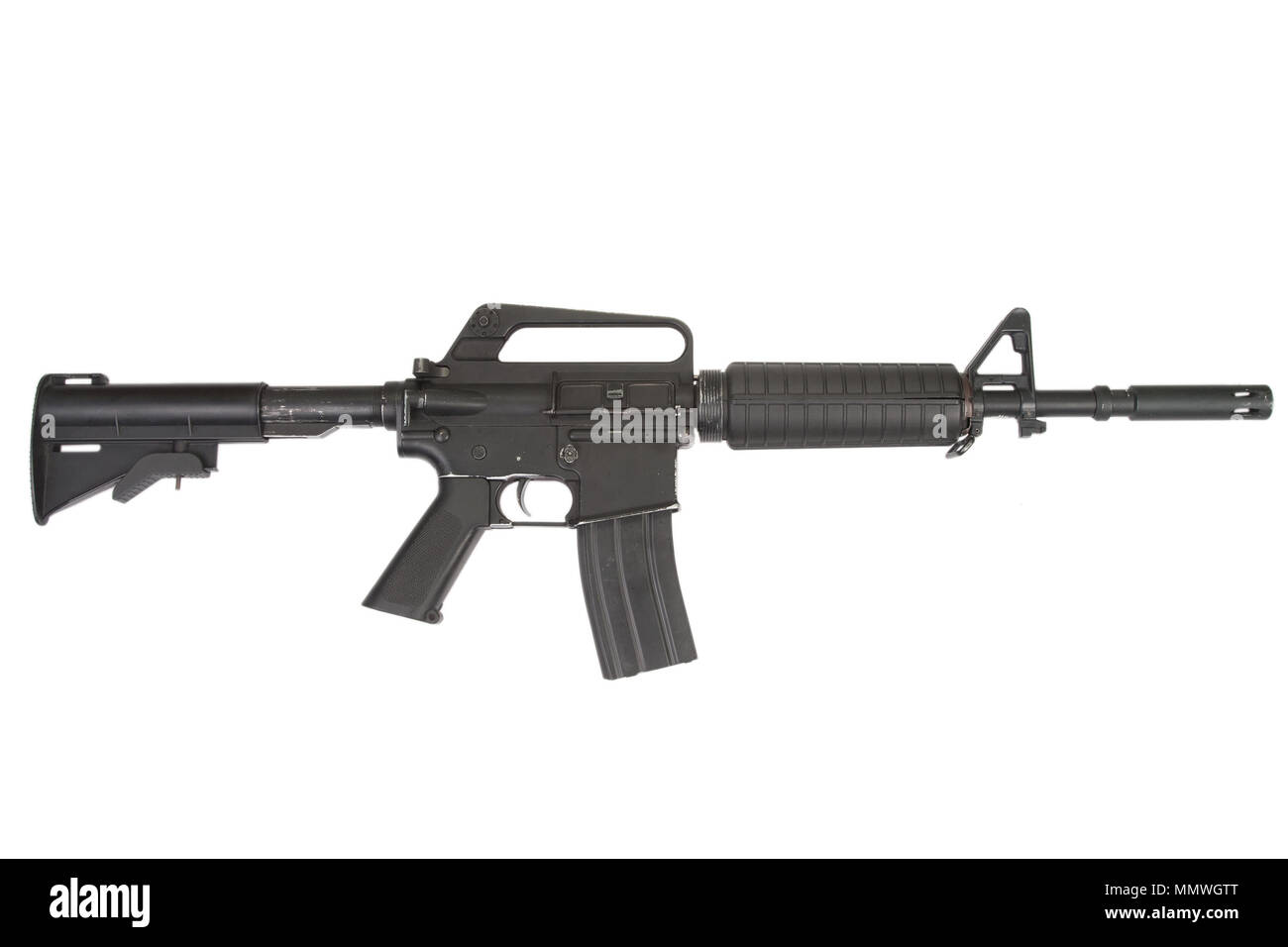 CAR-15 carbine isolated on a white background Stock Photo - Alamy