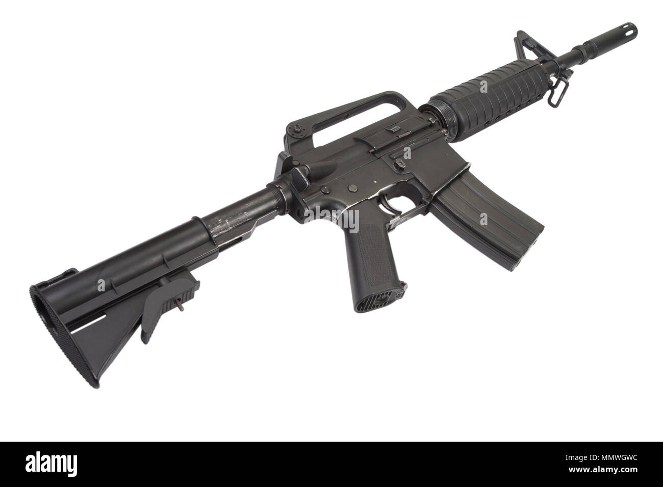 CAR-15 carbine isolated on a white background Stock Photo - Alamy