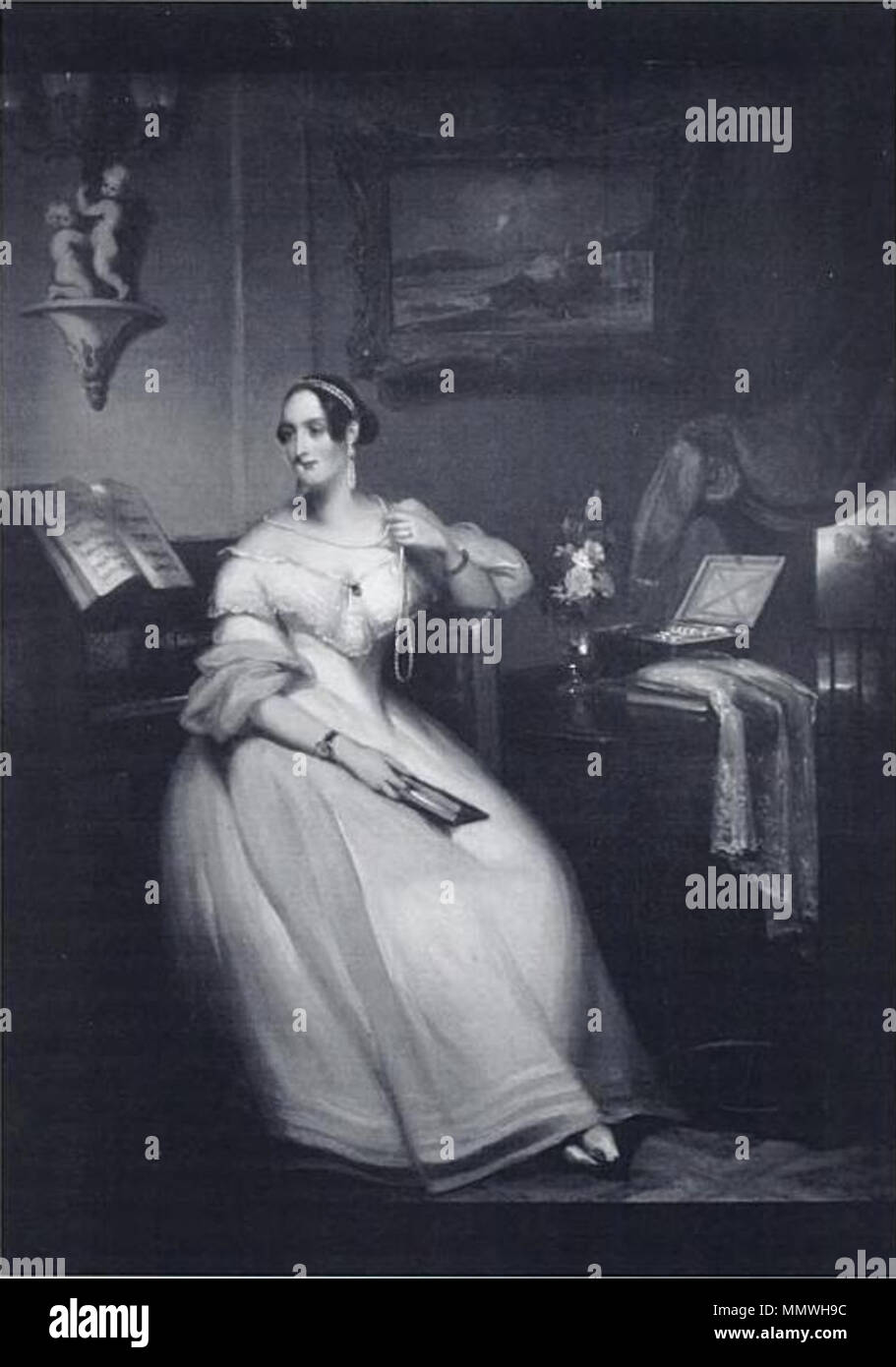 . English: A portrait possibly of Clara Elliot (1806–85). Clara Elliot ...