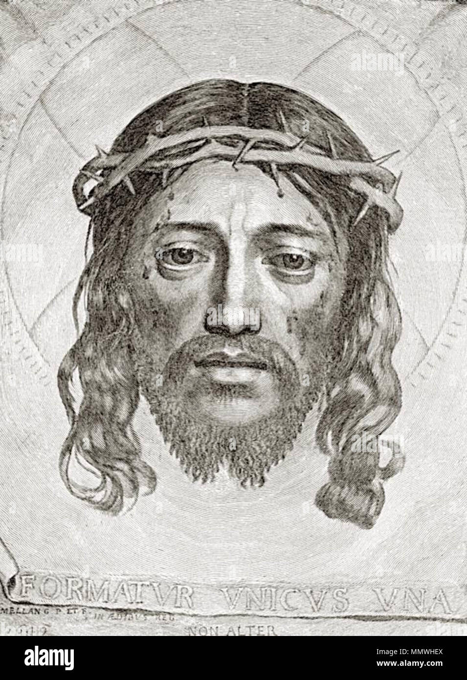 English: Face of Christ Français : Visage du Christ . 1649. Claude ...