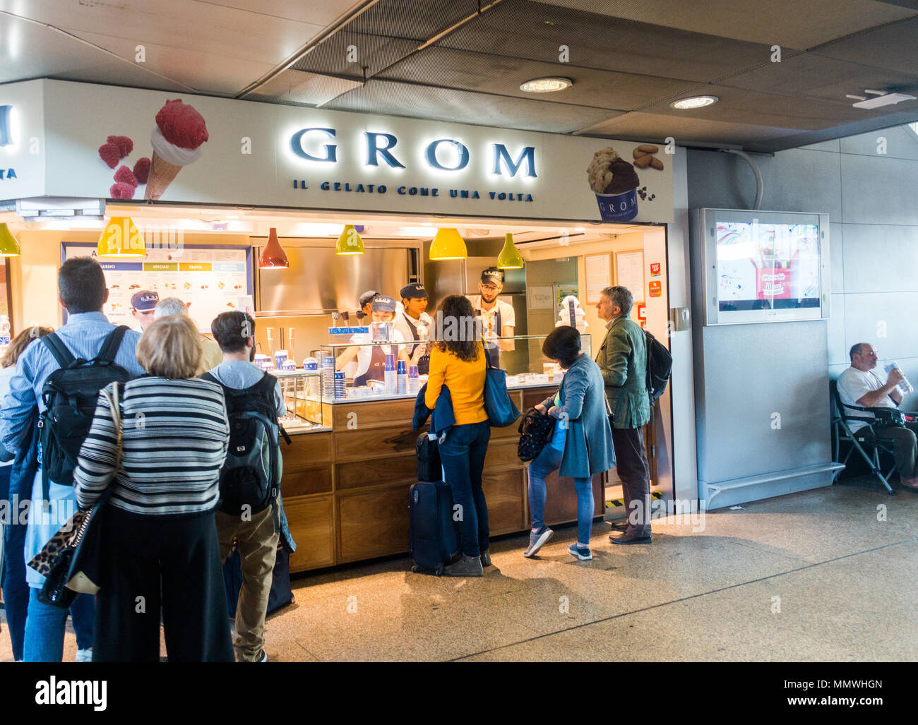 Grom ice cream hi-res stock photography and images - Alamy