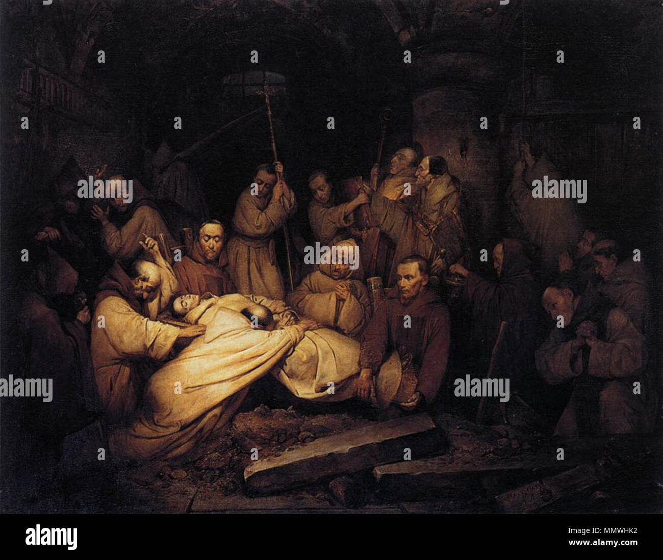 Claudius Jacquand - The Count of Comminges Recognizing Adélaide ...