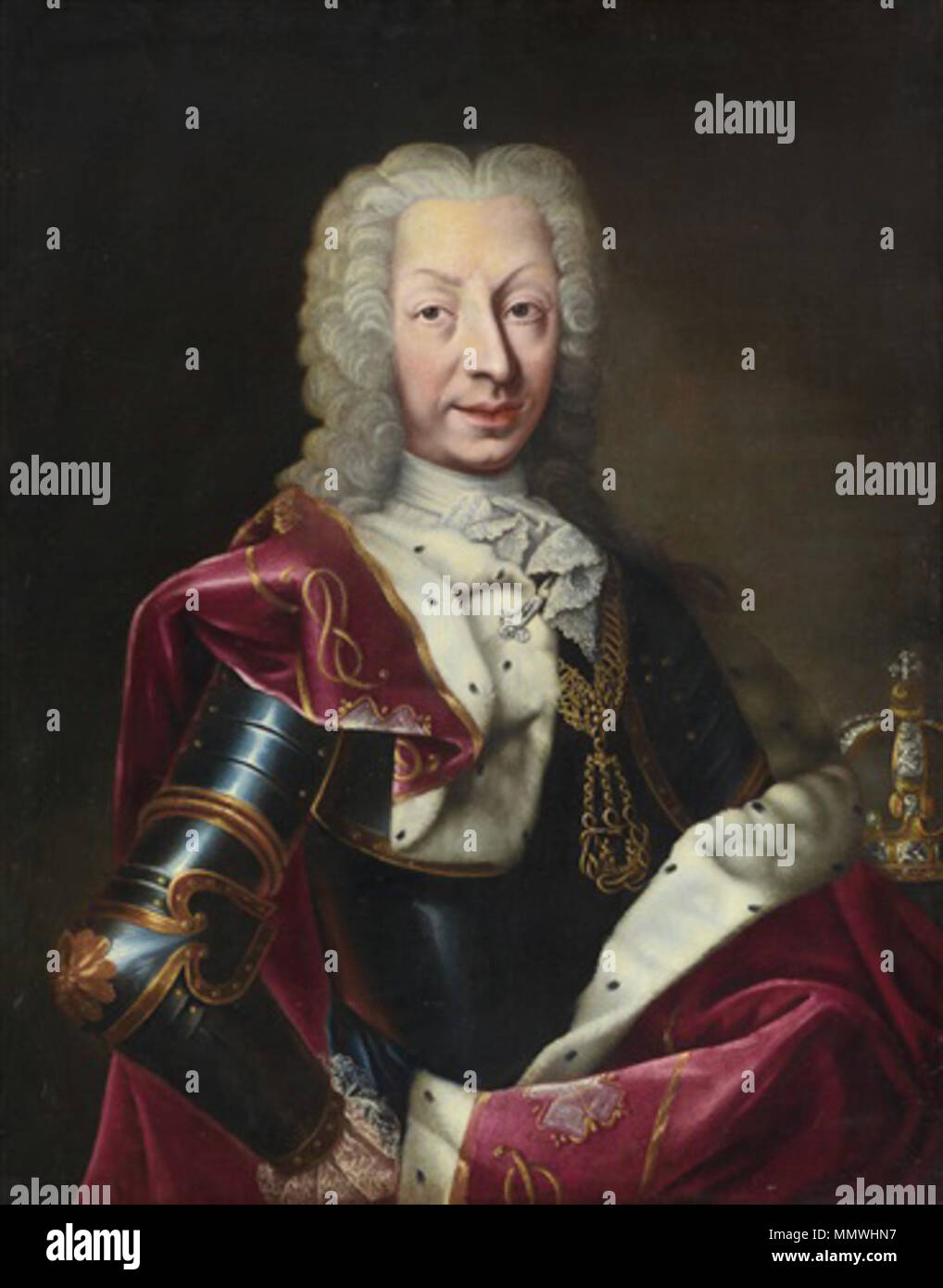 Portrait of Charles Emmanuel III of Sardinia (1701-1773). 18th century ...