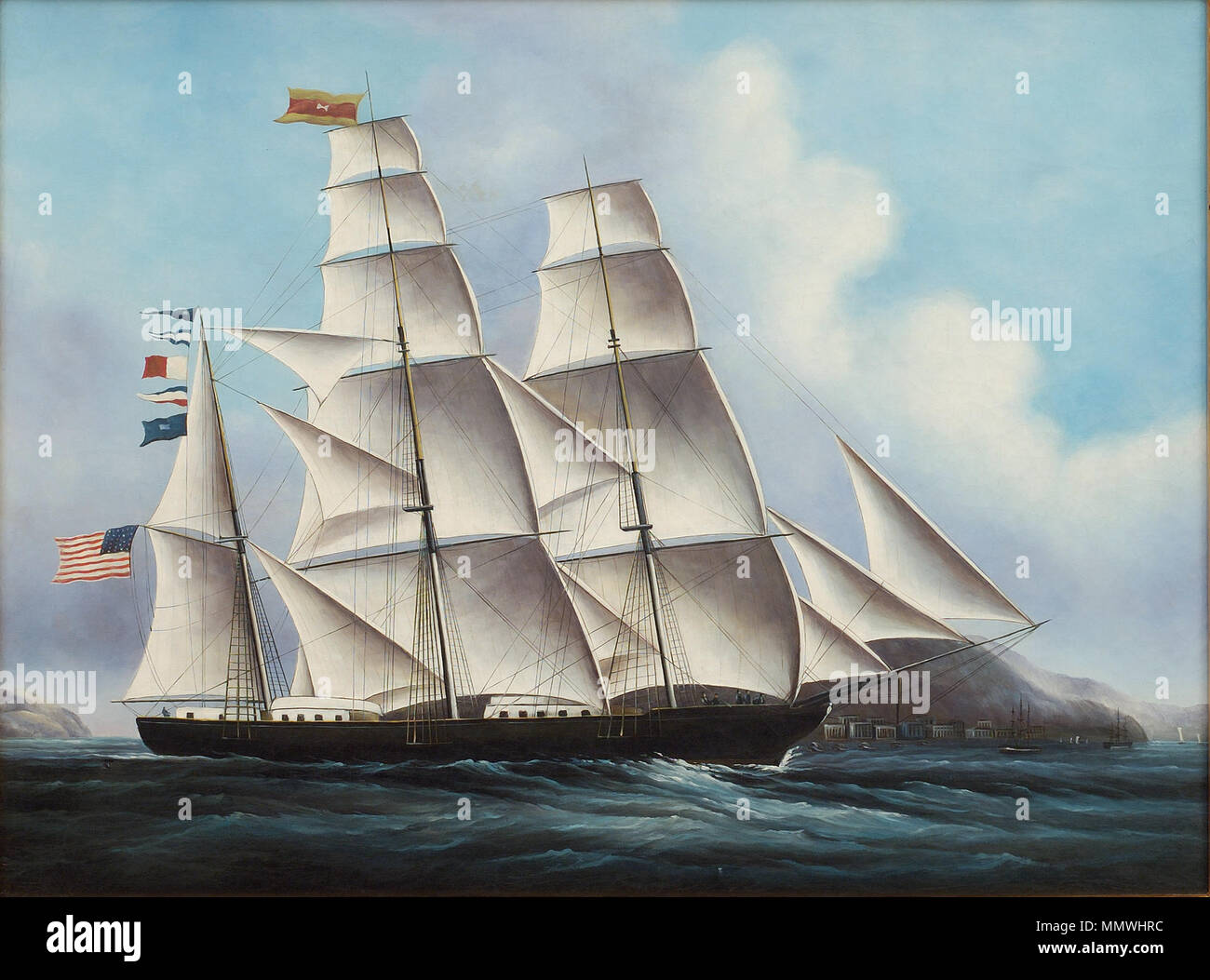 Clipper ship 1850 hi-res stock photography and images - Alamy