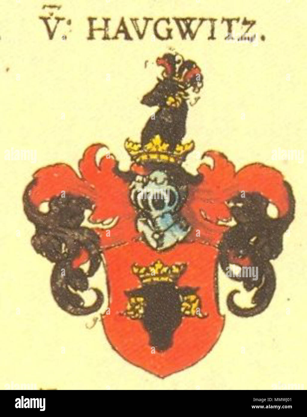 . English: Coat of Arms of the Haugwitz Family, Meissen Saxony (from ...