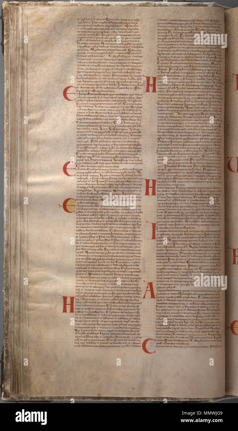 CodexGigas 078 Jeremiah Stock Photo - Alamy