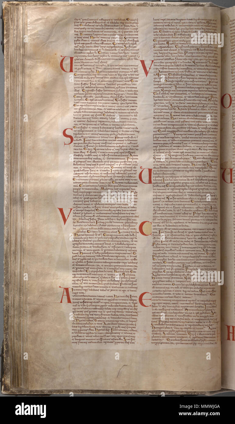 CodexGigas 076 Jeremiah Stock Photo - Alamy