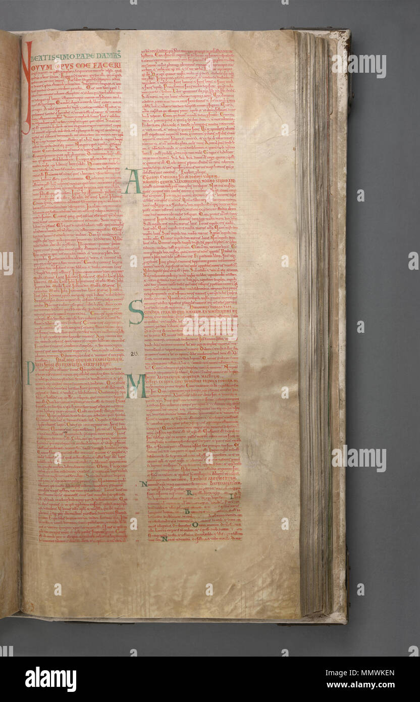 Gospel of matthew manuscript hi-res stock photography and images - Alamy