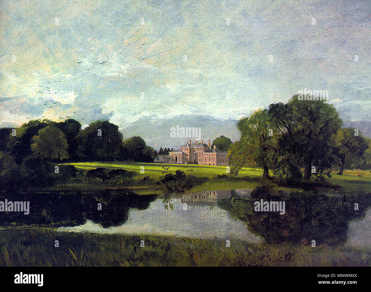 Malvern Hall. 1809. Constable MalvernHall Stock Photo - Alamy