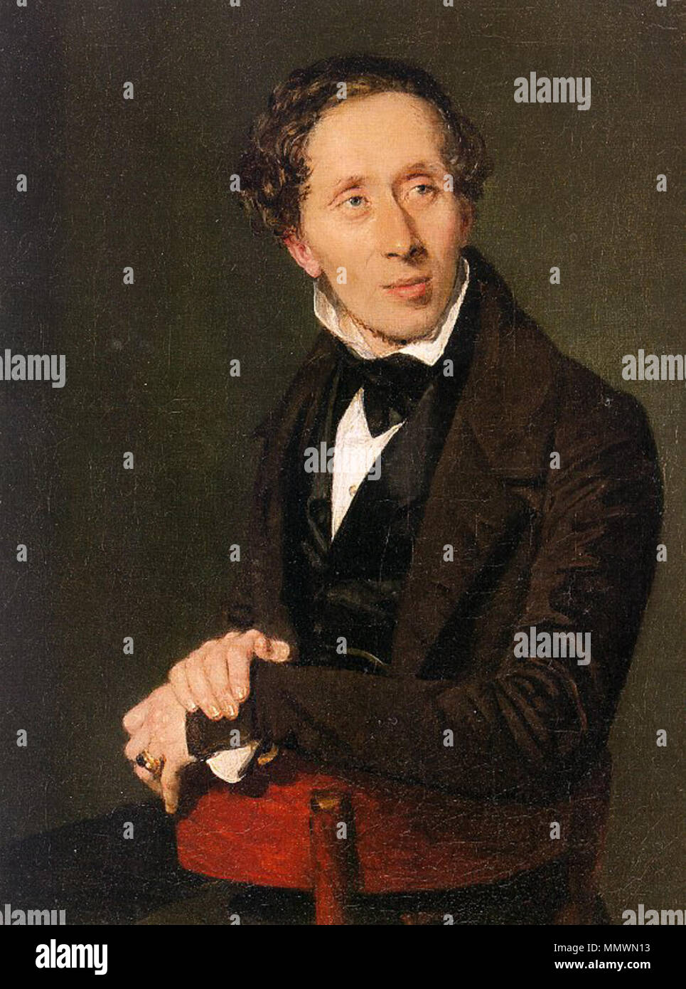 Portrait of Hans Christian Andersen. 1836. Constantin Hansen 1836 - HC ...