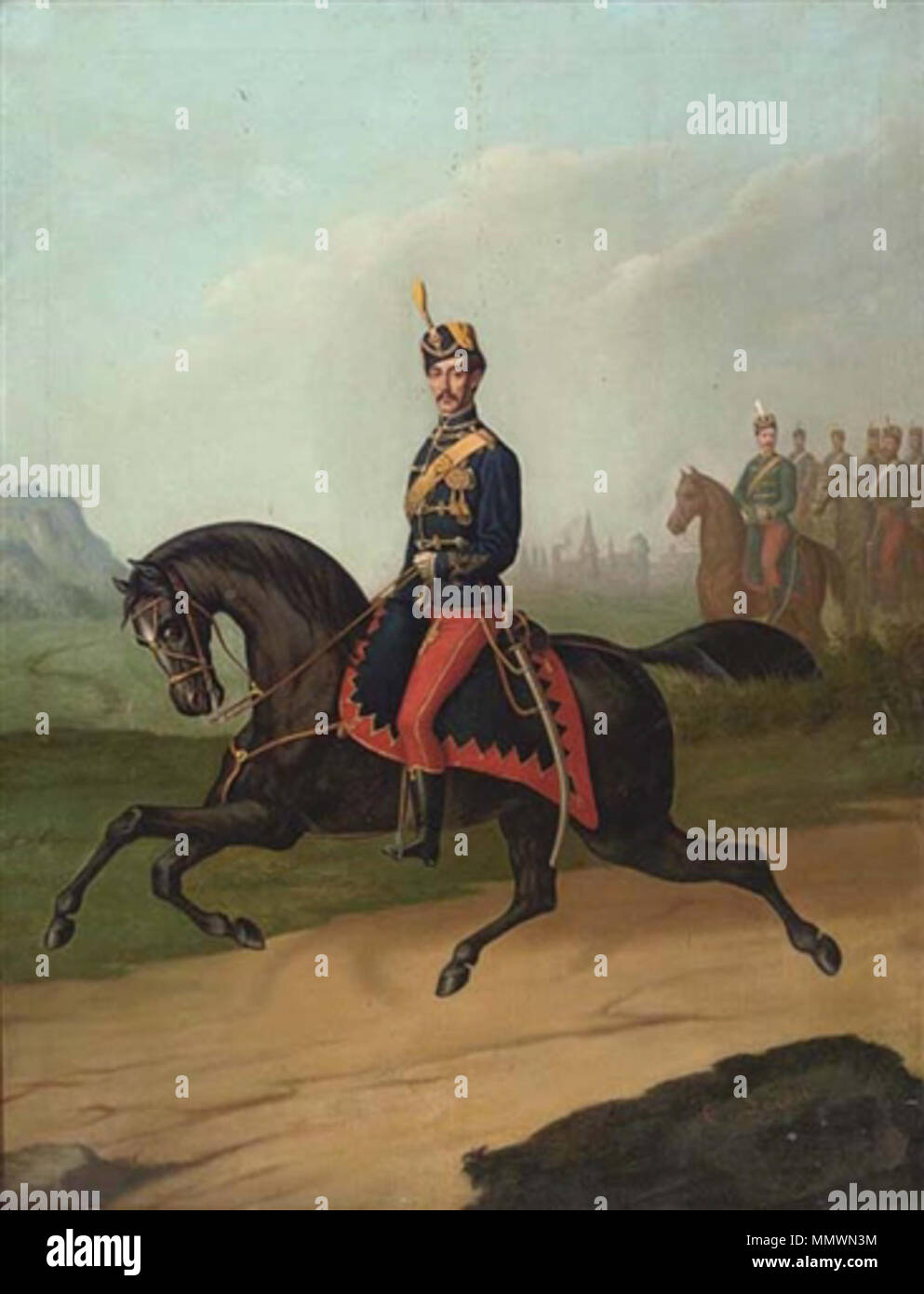 . English: Constantin Lecca - Portrait of a Romanian cavalry officer ...