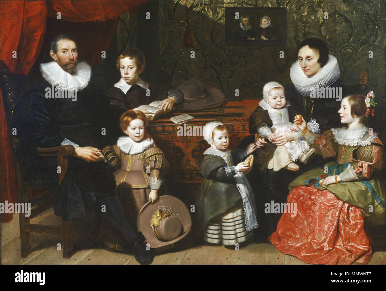 Portrait of anthony reyniers and his family hi-res stock photography ...