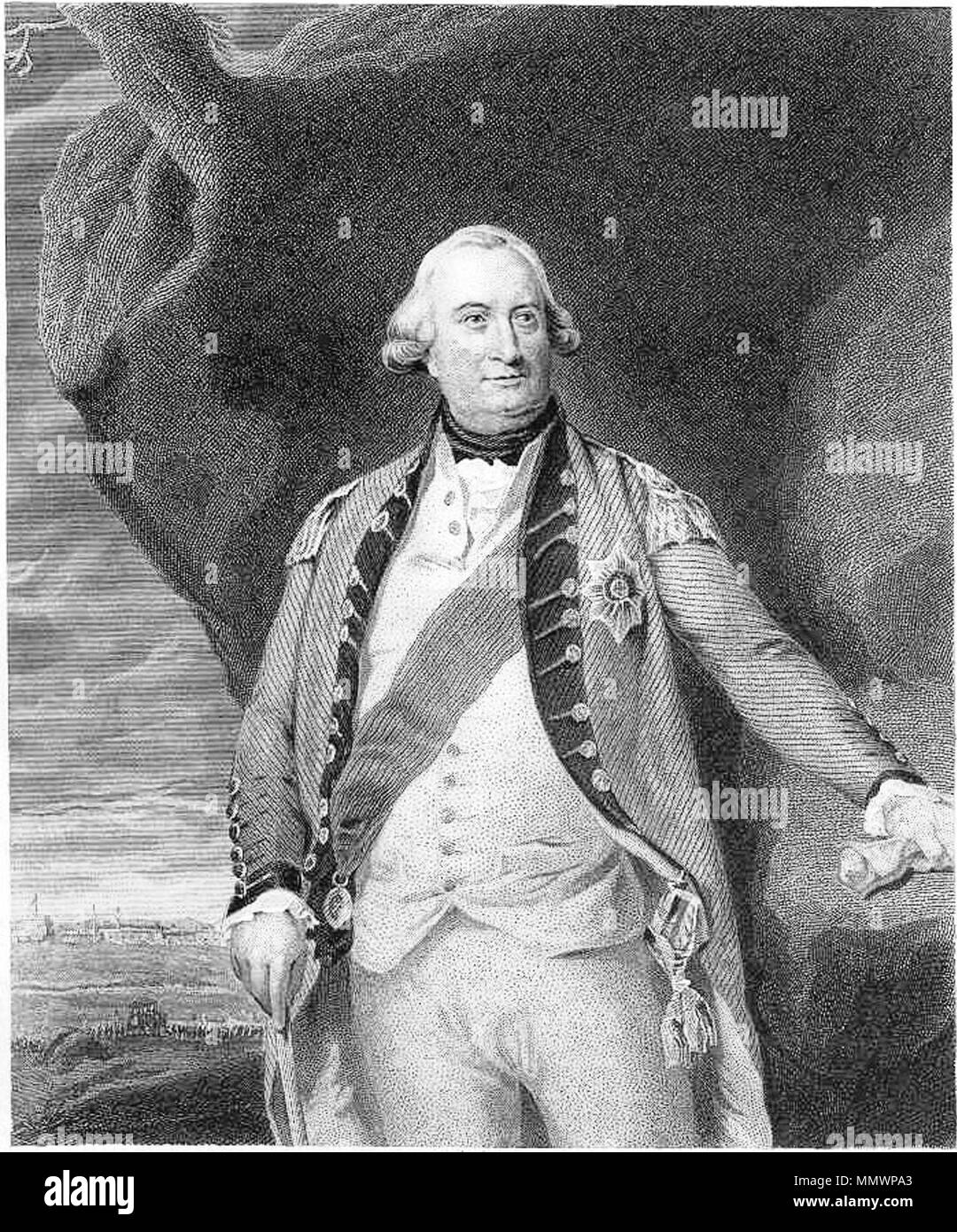 . Svenska: Porträtt av Cornwallis. Charles Marquis Corwallis English ...