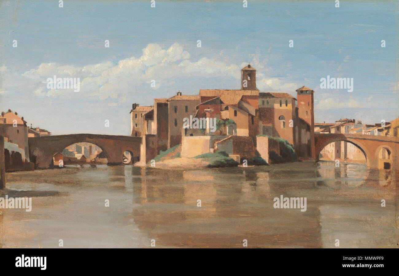 A18388.jpg Jean-Baptiste-Camille Corot, The Island and Bridge of San ...