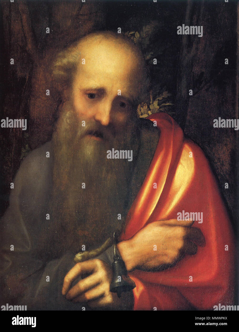 . Italian: Il Sant'Antonio Abate. Saint Anthony Abbot. circa 1517-1518 ...