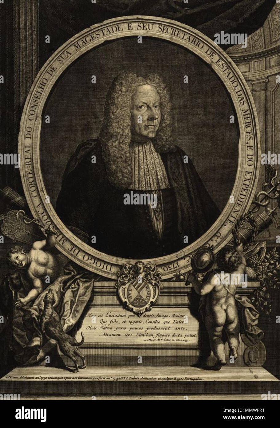 . English: Diogo de Mendonça Corte Real (1658-1736) , state secretary ...