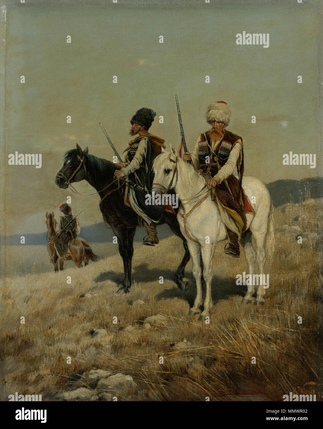 Cossack Soldiers On Horseback