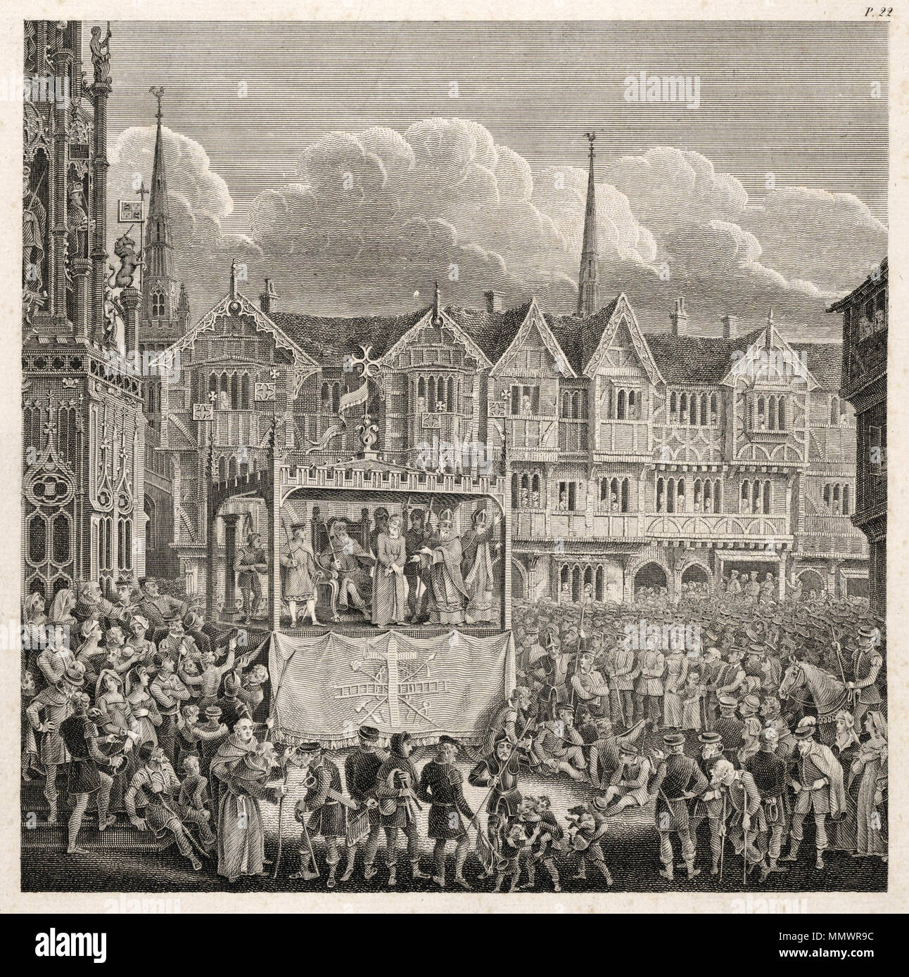 Medieval pageant wagon hi-res stock photography and images - Alamy