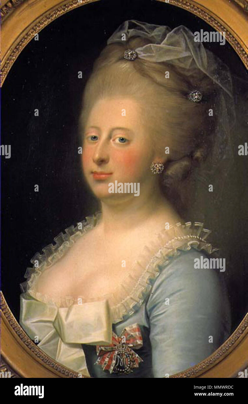 Portrait of Queen Louise of Denmark. 1771. Carolinemathildedenmark ...