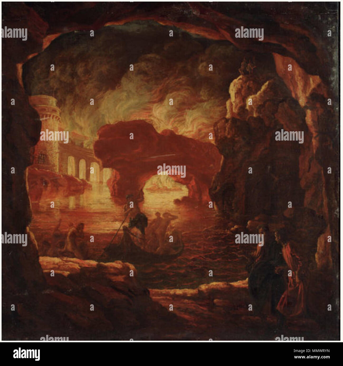 Dante and Virgil in Hell. between circa 1680 and circa 1691. Crescenzio ...