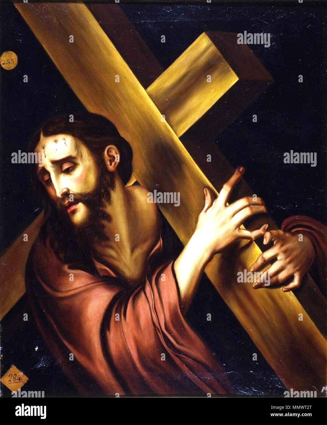 Cristo crucificado con maria hi-res stock photography and images - Alamy