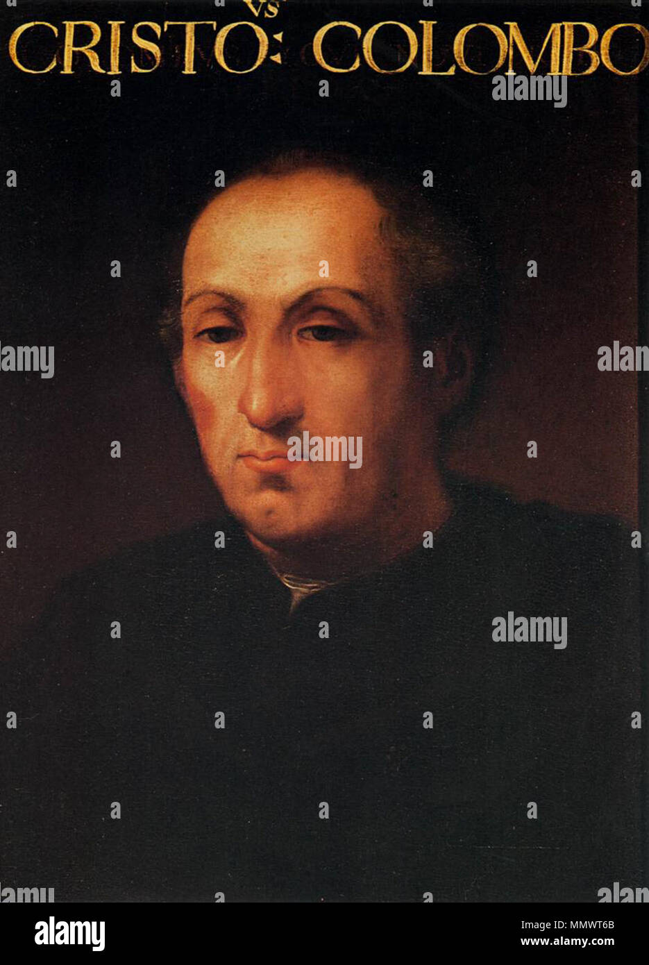 English: Portrait of Christopher Columbus . 1556. Cristofano dell ...