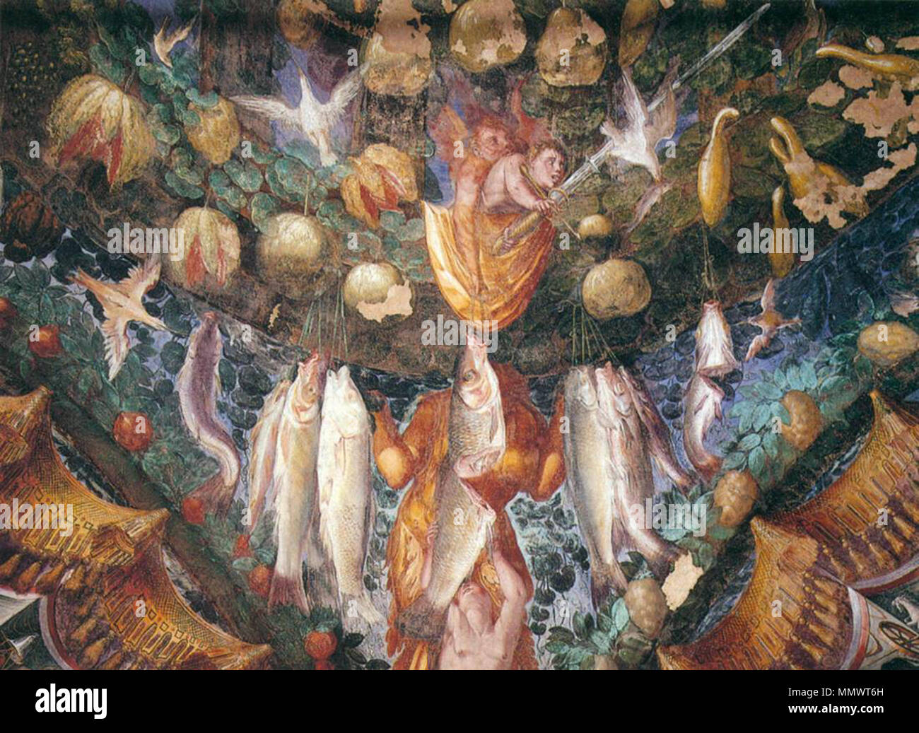 . detail Festoon decoration. 1550s. Cristofano Gherardi - Festoon ...