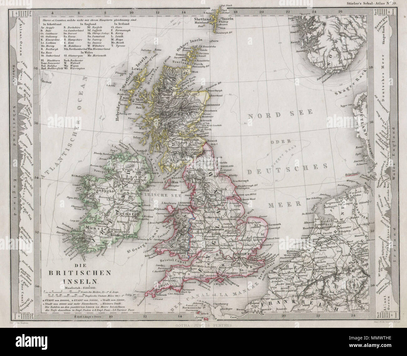 . English: This fascinating 1862 map by Justus Perthes and Stieler ...