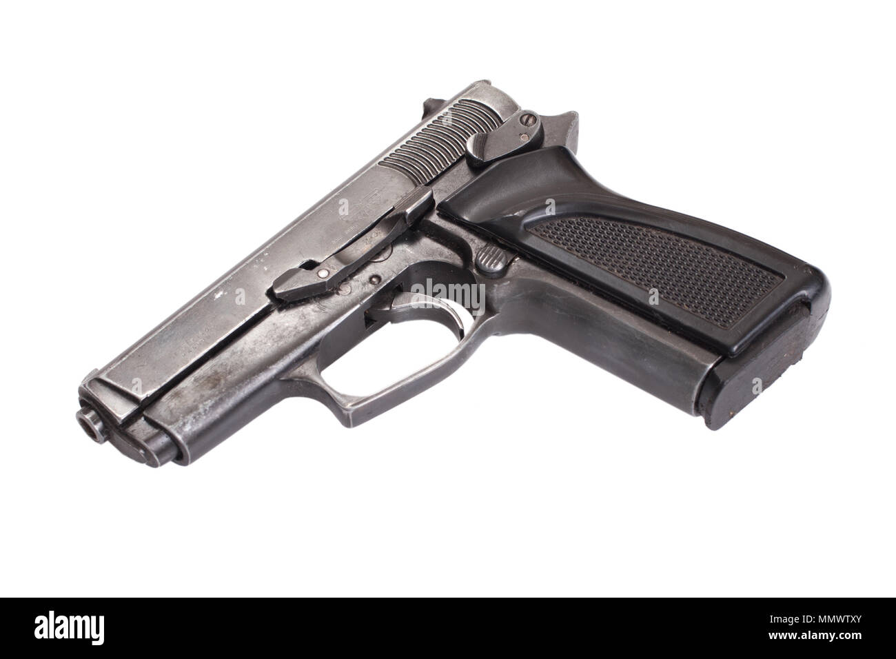 hand gun isolated on white background Stock Photo - Alamy