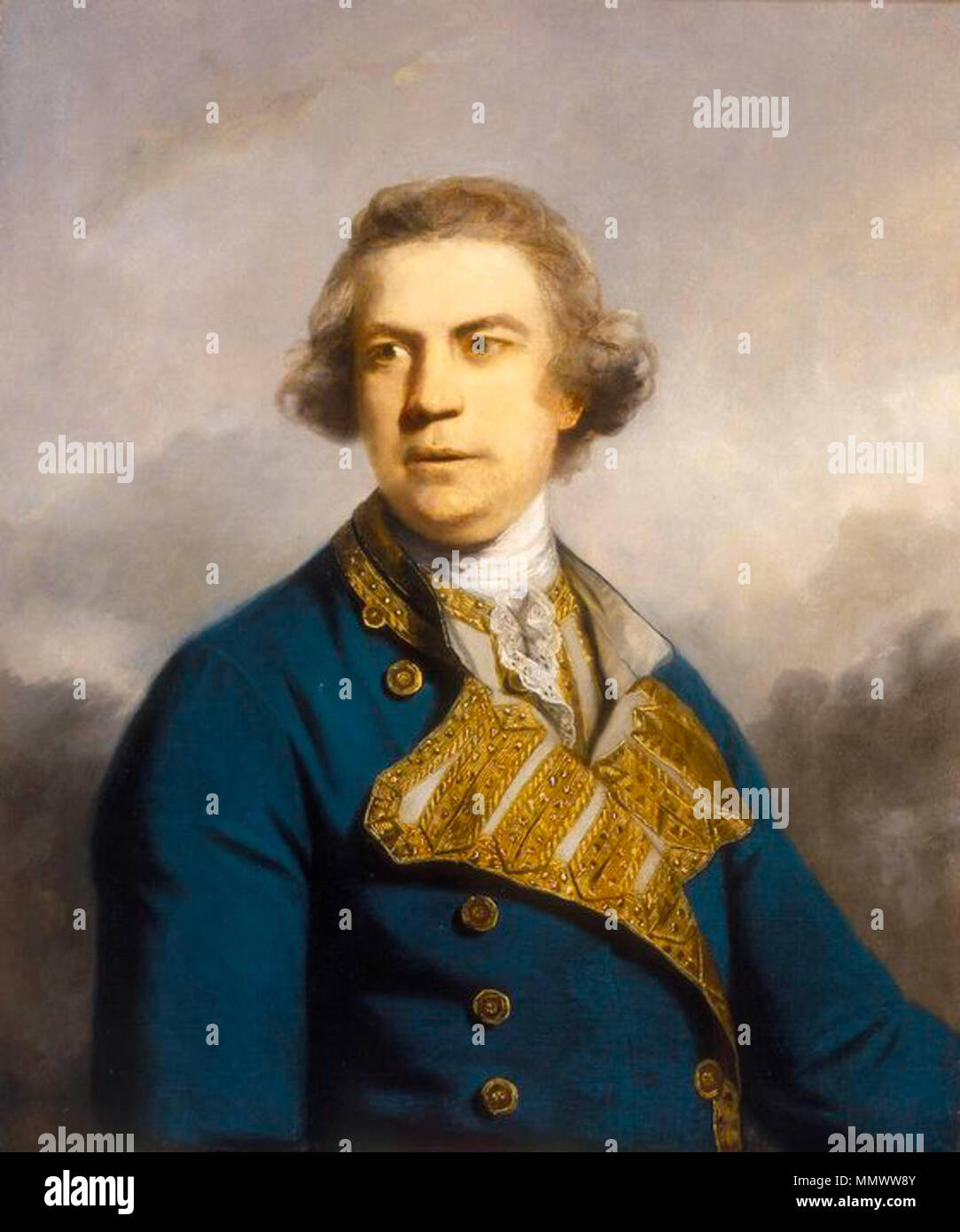 . English: 'Admiral Augustus Keppel, 1725-86,' oil on canvas, by the ...