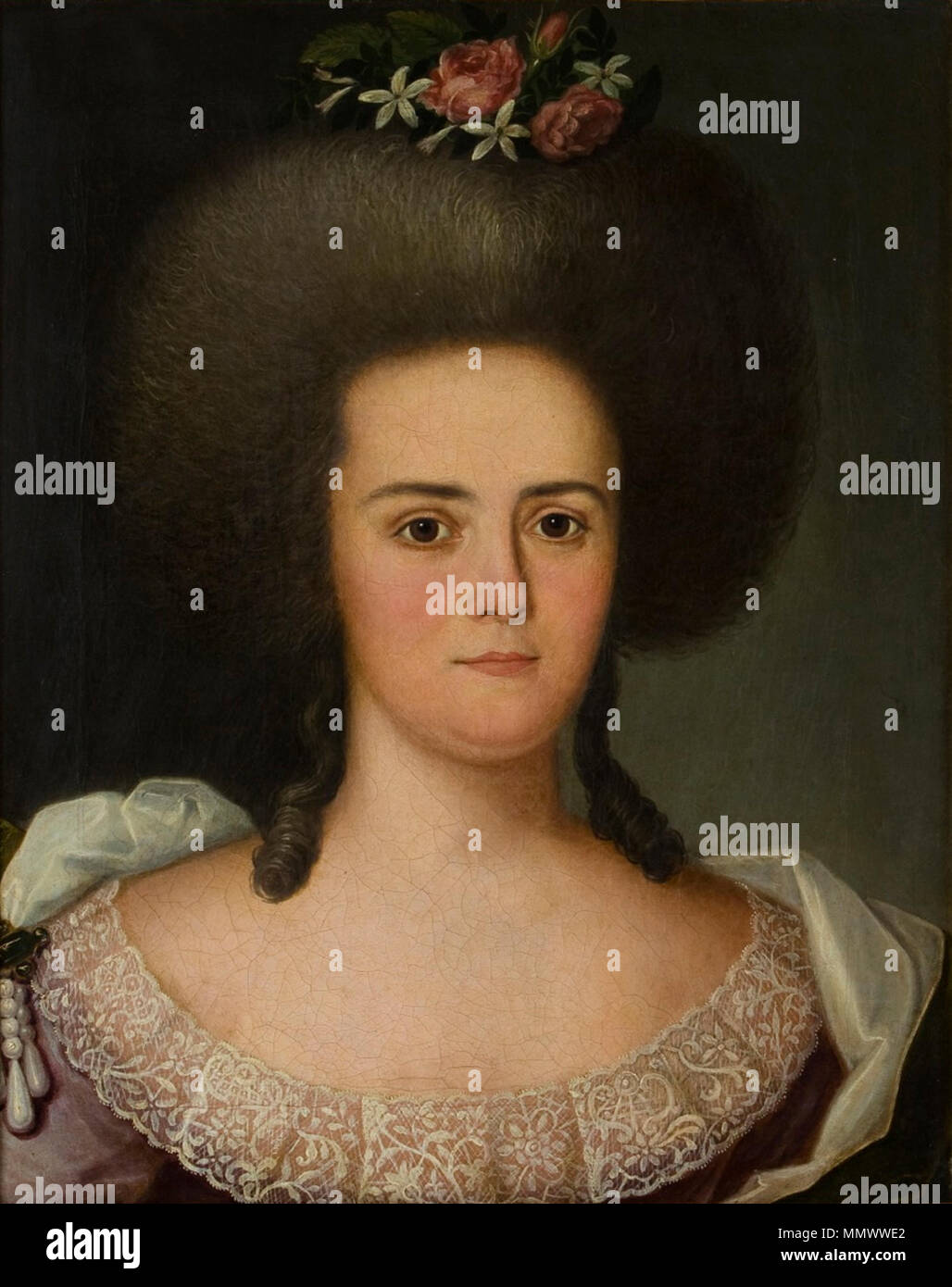 D. Maria Francisca Benedicta - Escola Portuguesa do Séc. XVIII Stock ...