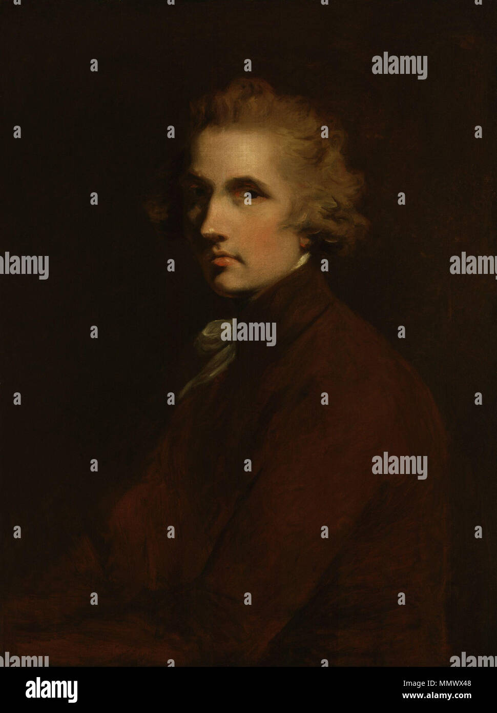 Self-portrait. circa 1770. Daniel Gardner by Daniel Gardner Stock Photo ...