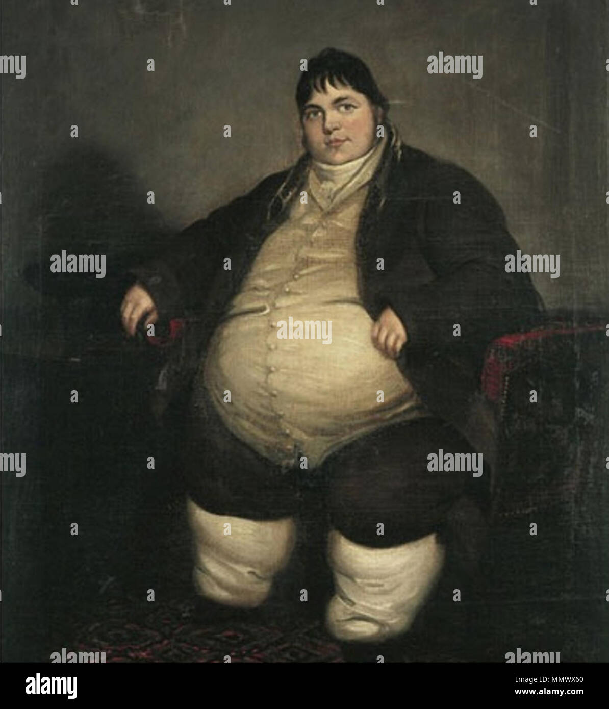 . Portrait of Daniel Lambert (1770-1809) . circa 1800. Daniel Lambert ...