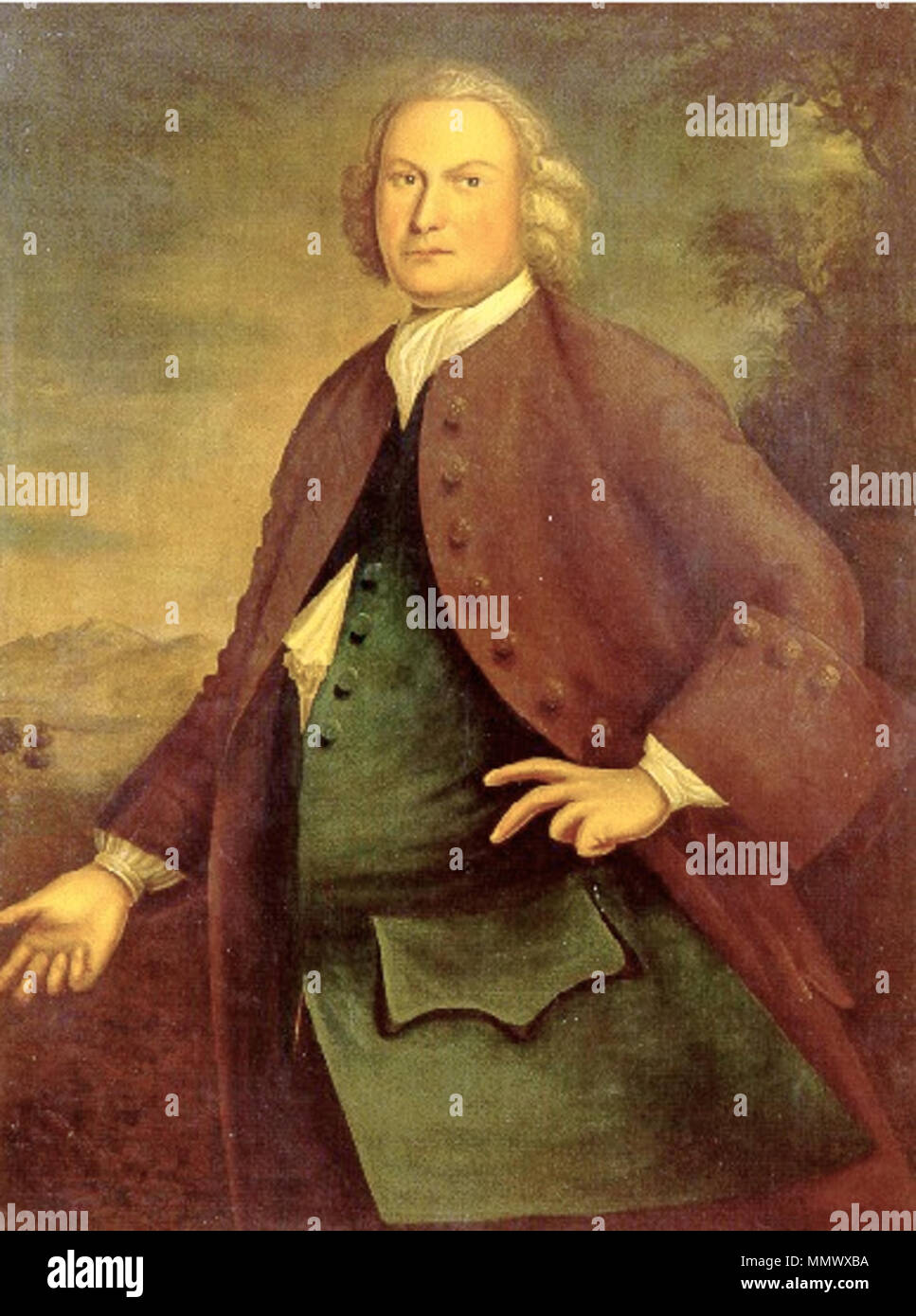 . Portrait of Daniel Rea DanielRea ca1757 byJosephBadger ...