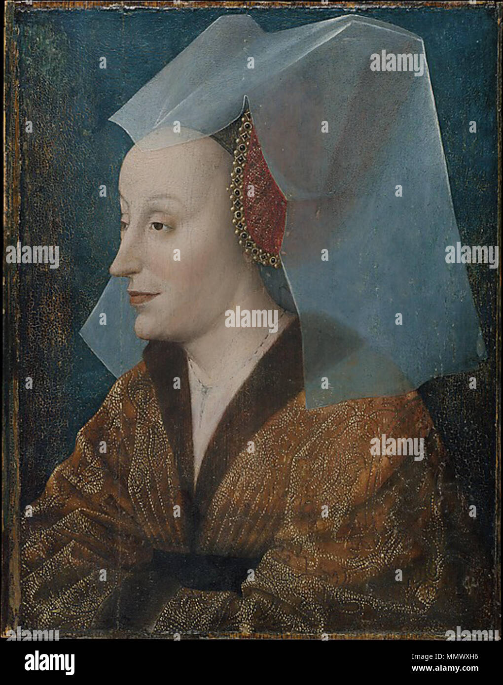 Français : Portrait d'une femme noble (Isabelle du portugal?) Daret ...