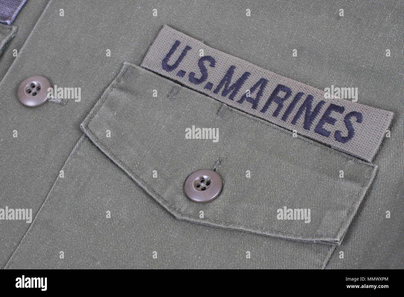 us marines uniform vietnam war period Stock Photo - Alamy
