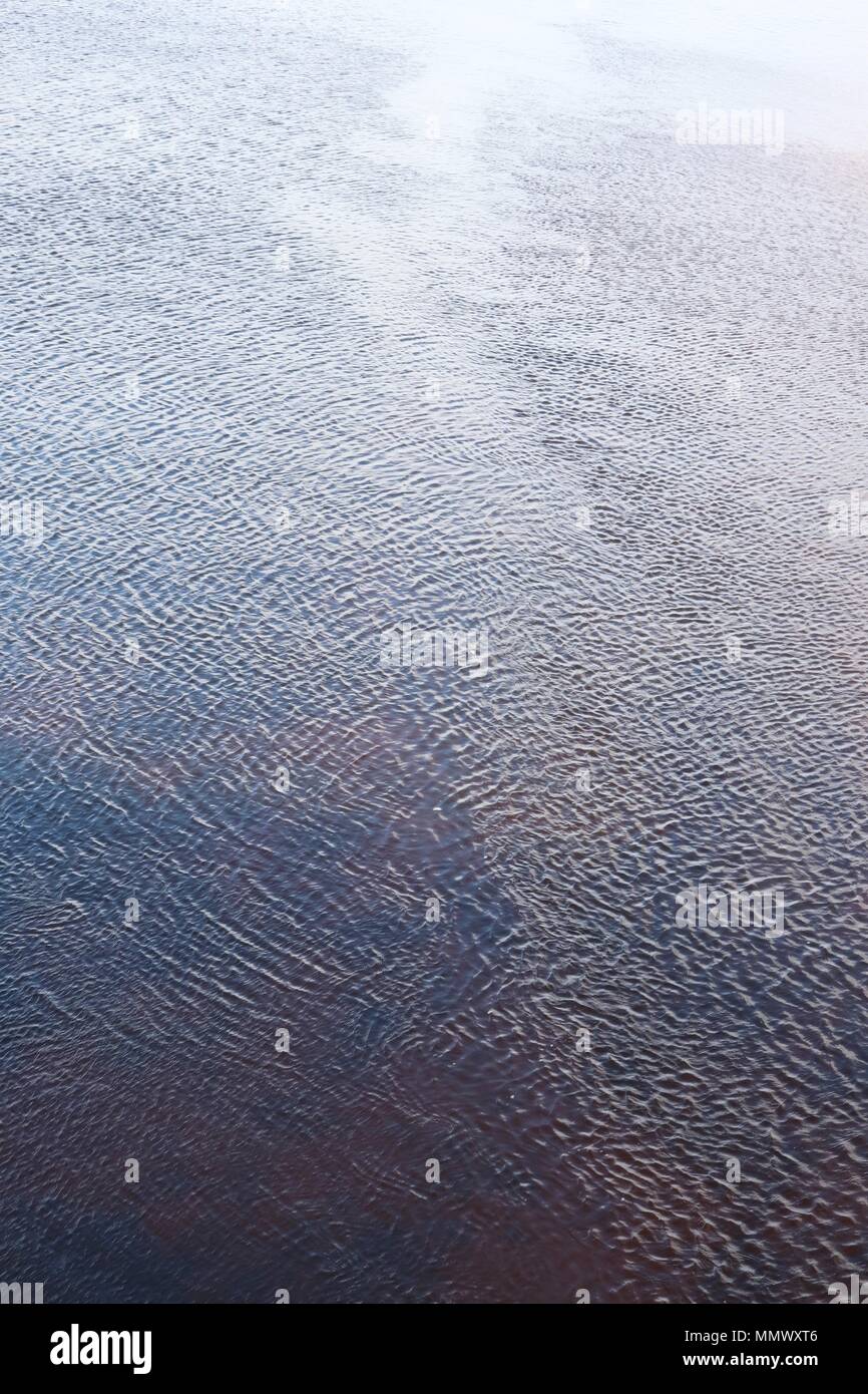 Full frame image of water, ripples, reflections in river Stock Photo ...