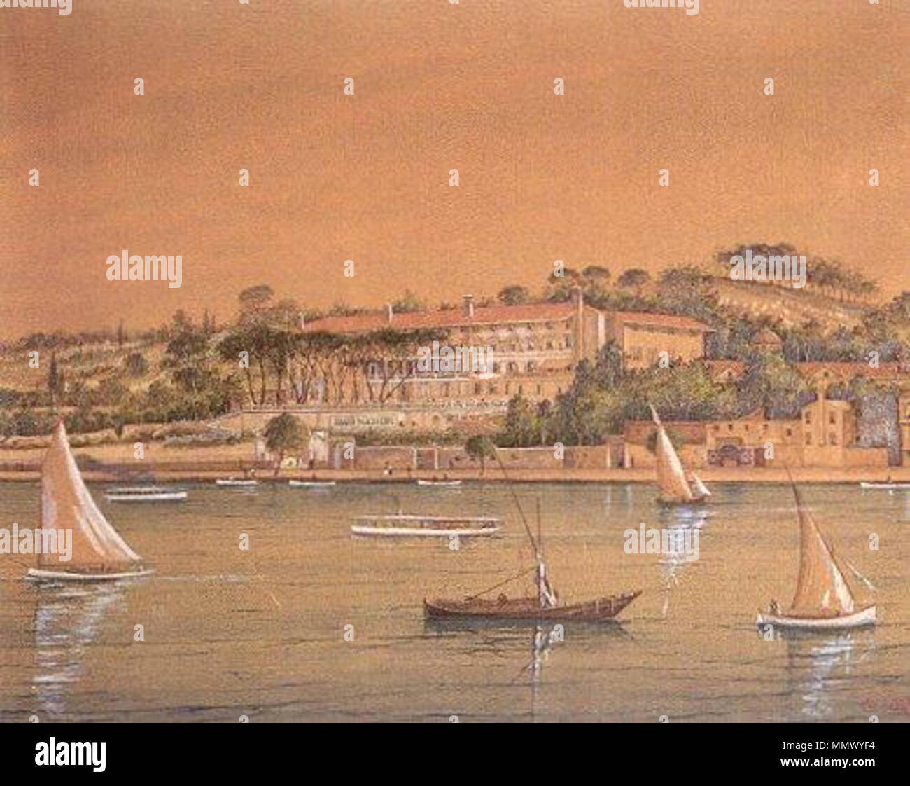 . English: David Çıraciyan - Scene Buyukada from the Marmara Sea ...