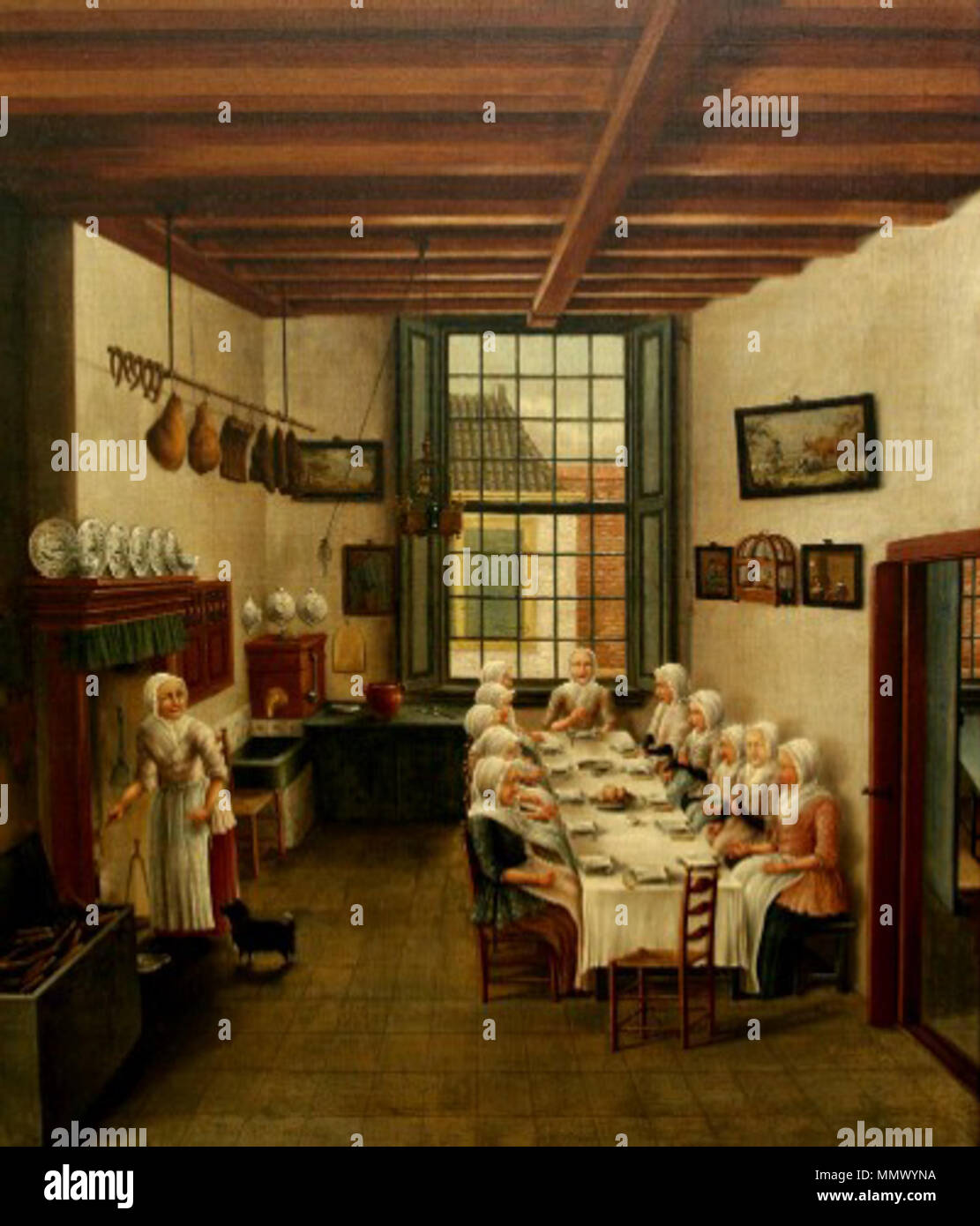 . Kitchen of the Old Women's home in Gorinchem . 1785. Cornelis de ...