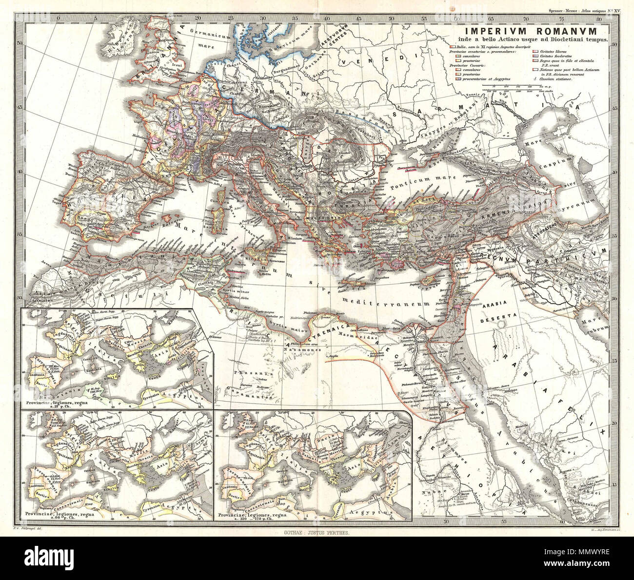 Roman Empire Physical Map