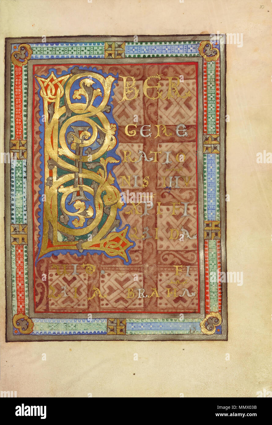 Decorated Incipit Page. about 1120 - 1140. Decorated Incipit Page ...